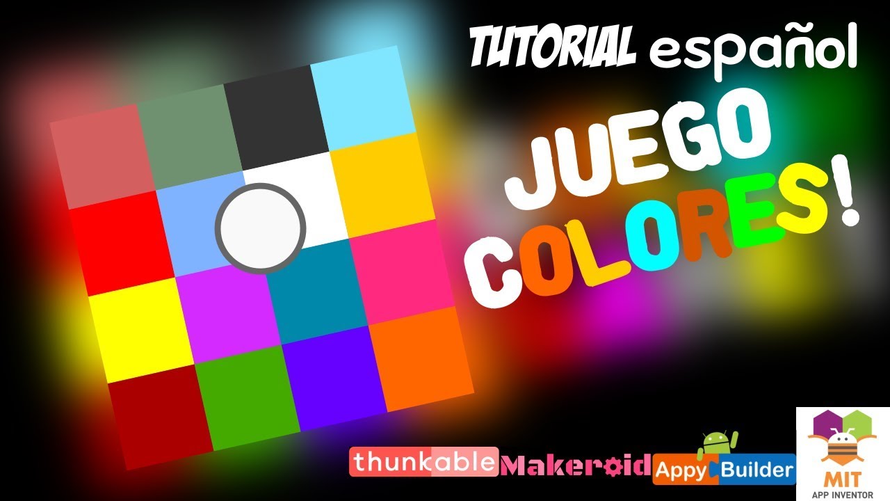 mit app inventor 2 tutorial español juego fácil y rápido de colores - YouTube
