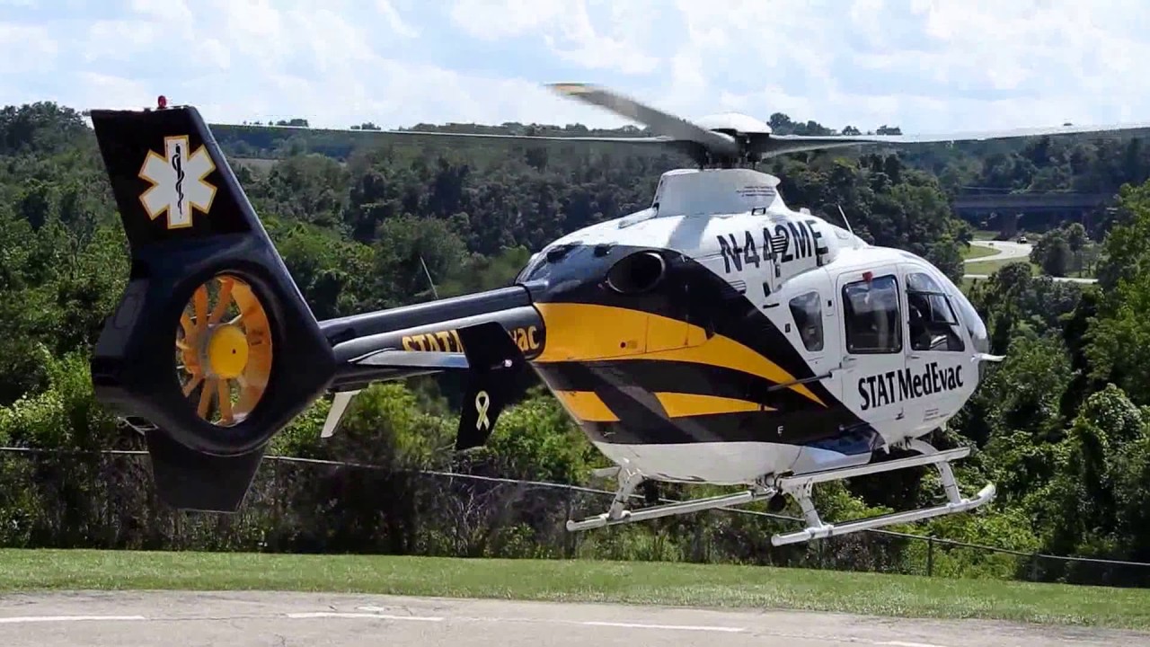 N442ME - STAT MedEvac 2 Taking Off - YouTube
