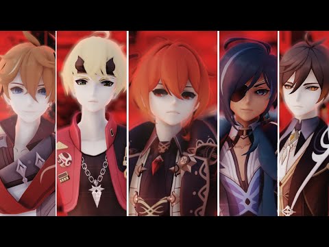 【Genshin Impact MMD】Wengie Ft Minnie Of Gidle Empire【Childe, Diluc, Thoma, Kaeya, Zhongli】