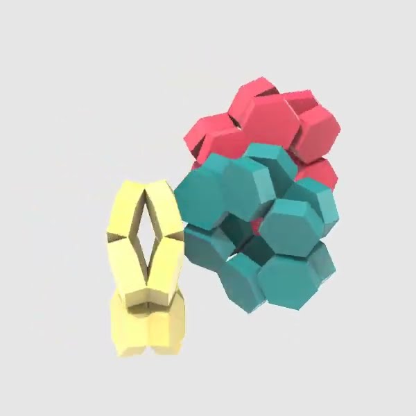 Hexagonal spatial linkage 2 - YouTube