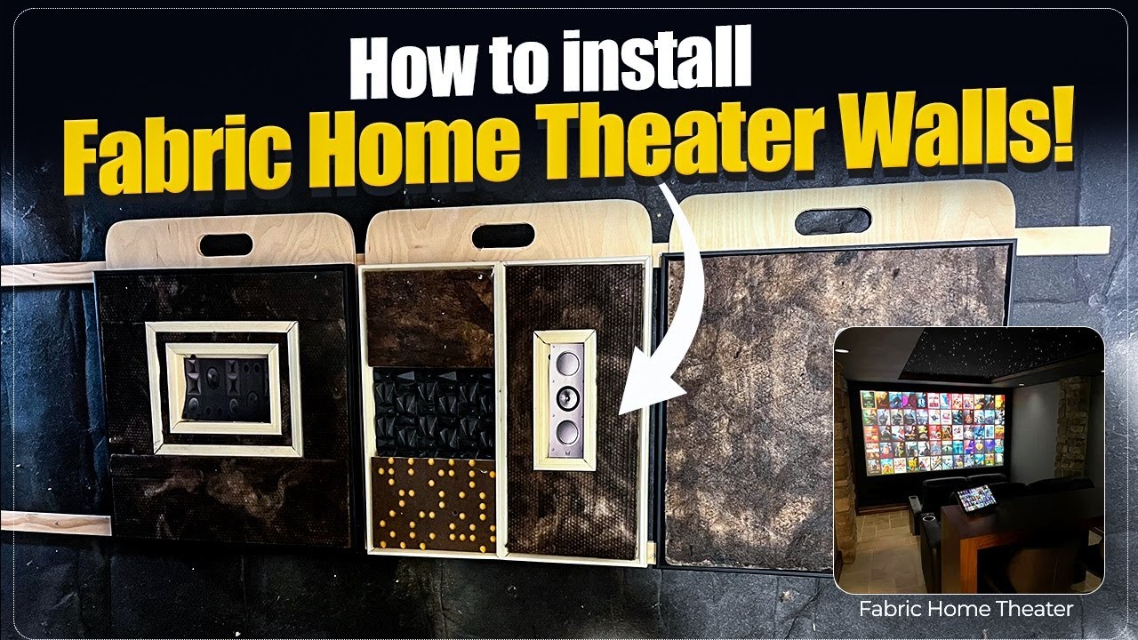 How to install fabric wall coverings - Home Theater - Very detailed W ...