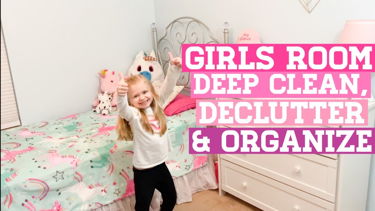 GIRLS ROOM DECLUTTER & ORGANIZE / Easy organization ideas /Cleaning ...