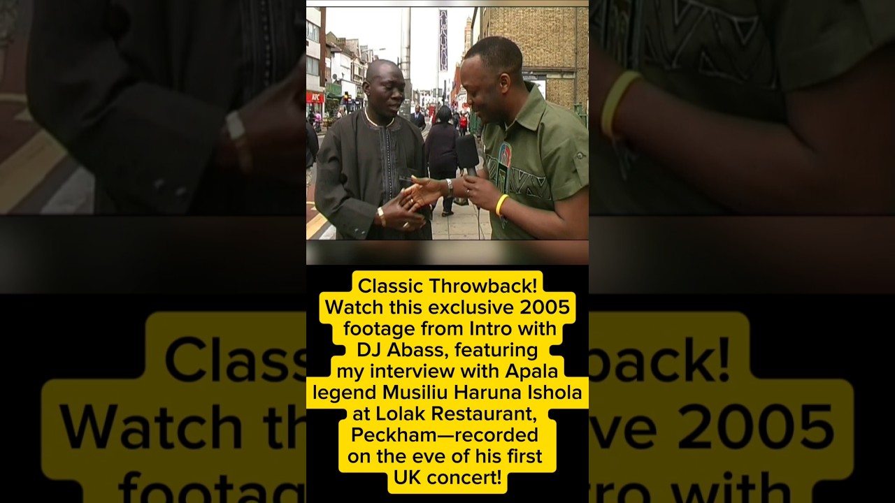 Rare 2005 footage of DJ Abass interviewing Apala legend Musiliu Haruna ...