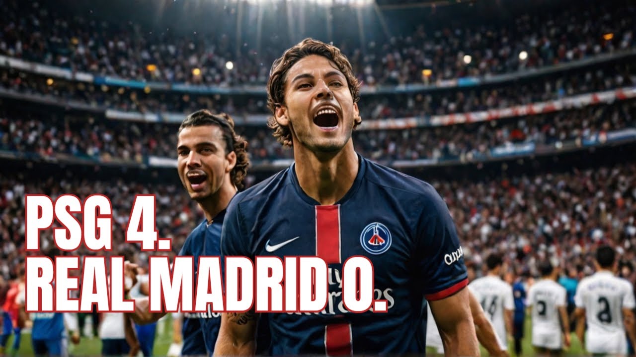 PSG 4:0 Real Madrid - YouTube