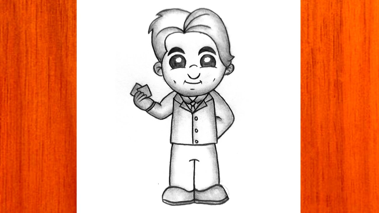 How to Draw Salesman || Squid Game Salesman Drawing || Drawing Salesman ...