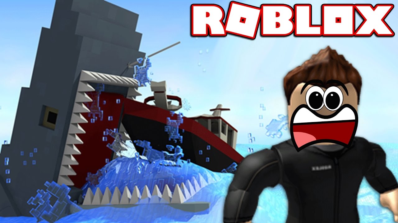 EATEN BY A SHARK IN ROBLOX | ROBLOX SHARK ATTACK - YouTube
