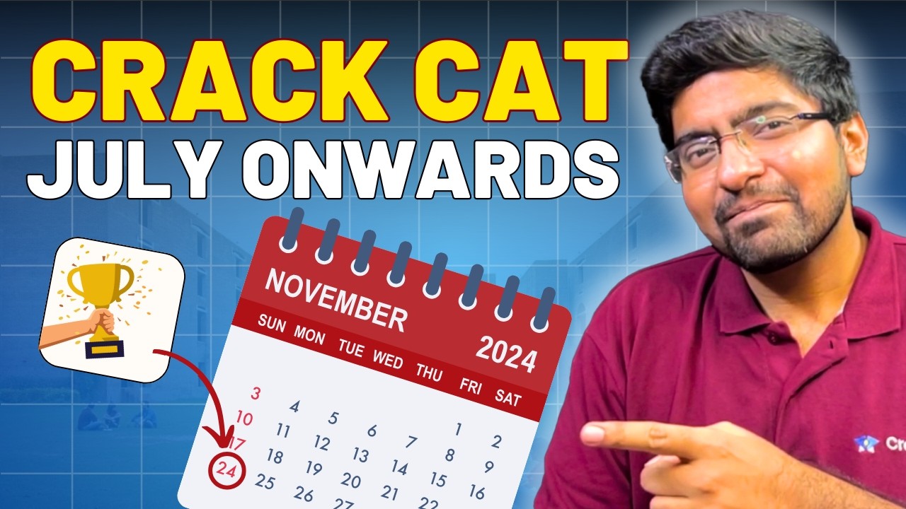 Crack CAT in 5 months | My Detailed CAT 2024 Preparation Strategy - YouTube