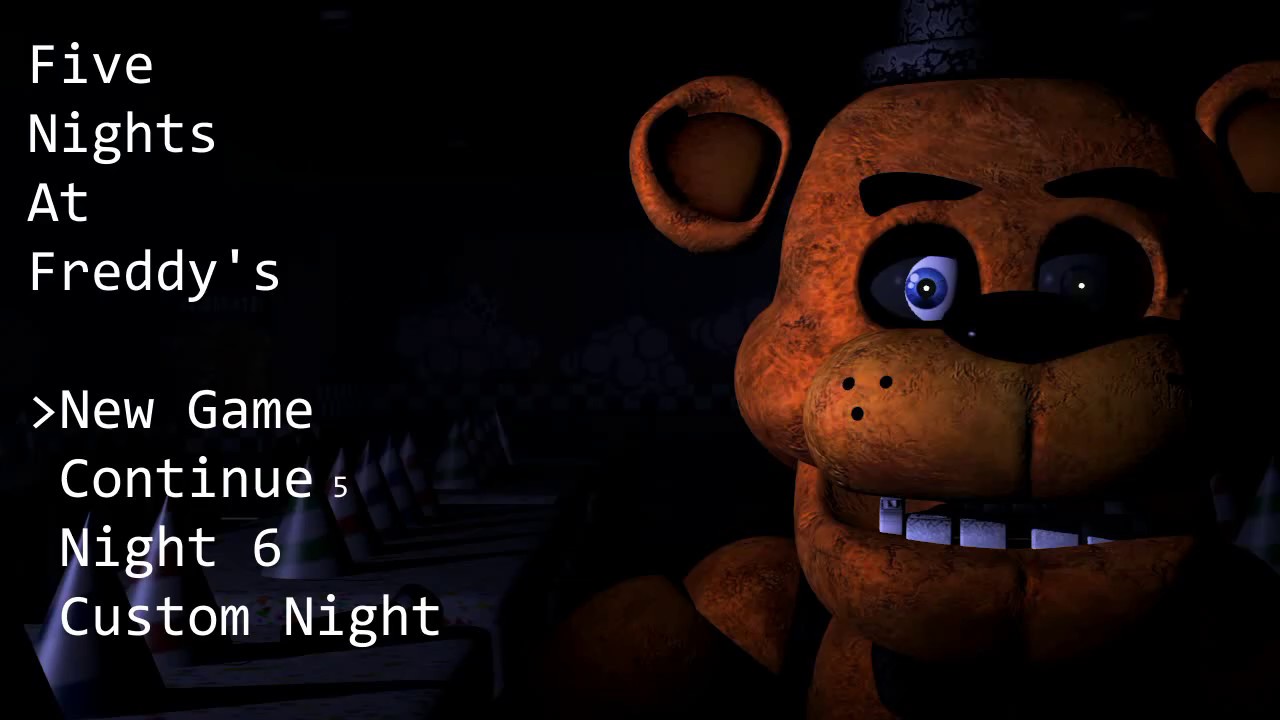 [SFM/FNAF] Five Nights at Freddy's (Stylized Menu Screen) - YouTube