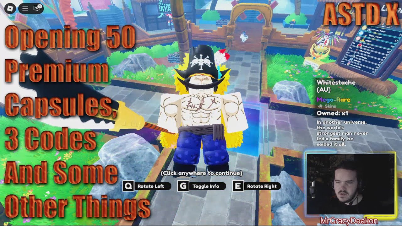 ASTD X Opening 50 Premium Capsules, 3 Codes And Some Other Things - YouTube