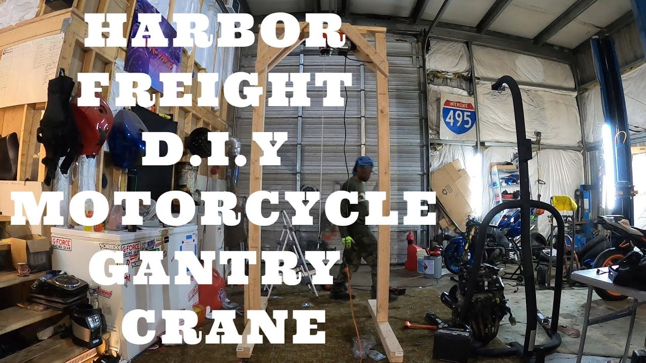 D.I.Y MOTORCYCLE GANTRY CRANE - YouTube