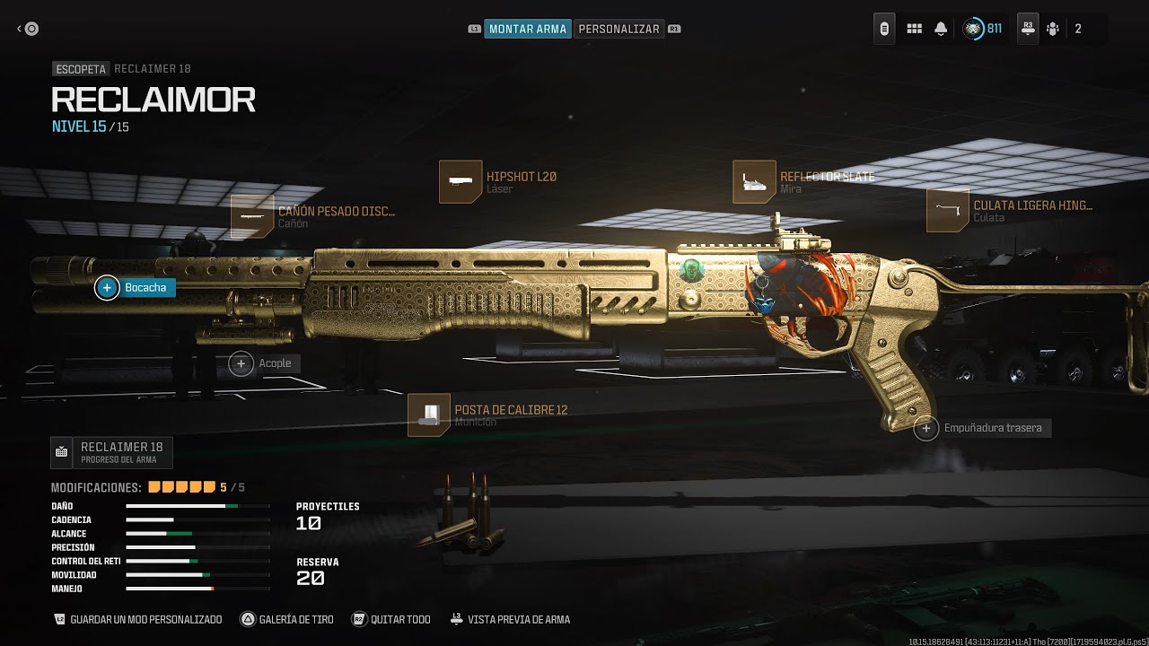 RECLAIMER 18 DORADO 🏆 [ONE-SHOOT] MULTIPLAYER #callofduty3 # ...