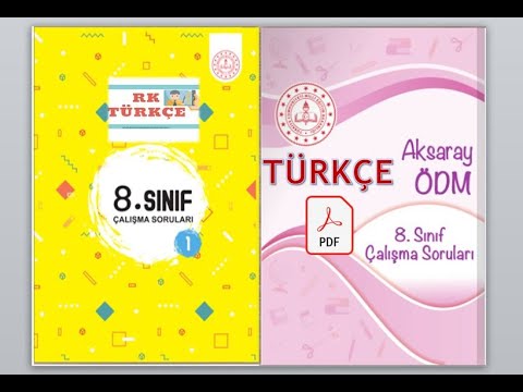 8. Sınıf Çalışma Kitabı  Soruları -1- | AKSARAY ÖDM Türkçe 2021 LGS