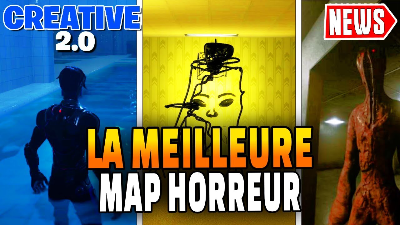 LA NOUVELLE MEILLEURE MAP HORREUR SUR FORTNITE CREATIF 2.0 - Attention à Vous Code Map - YouTube