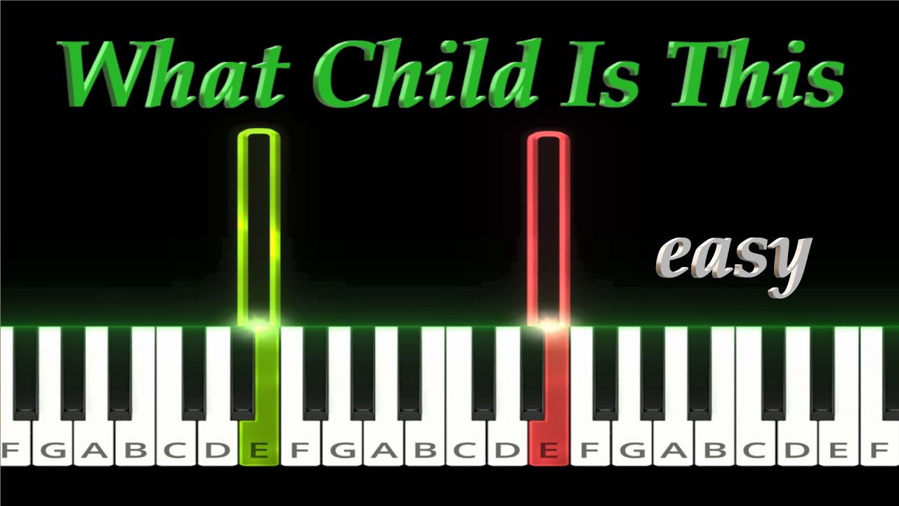 What Child Is This - Easy Piano - YouTube