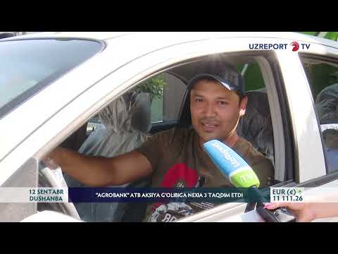 “Agrobank” ATB aksiya g‘olibiga Nexia 3 taqdim etdi