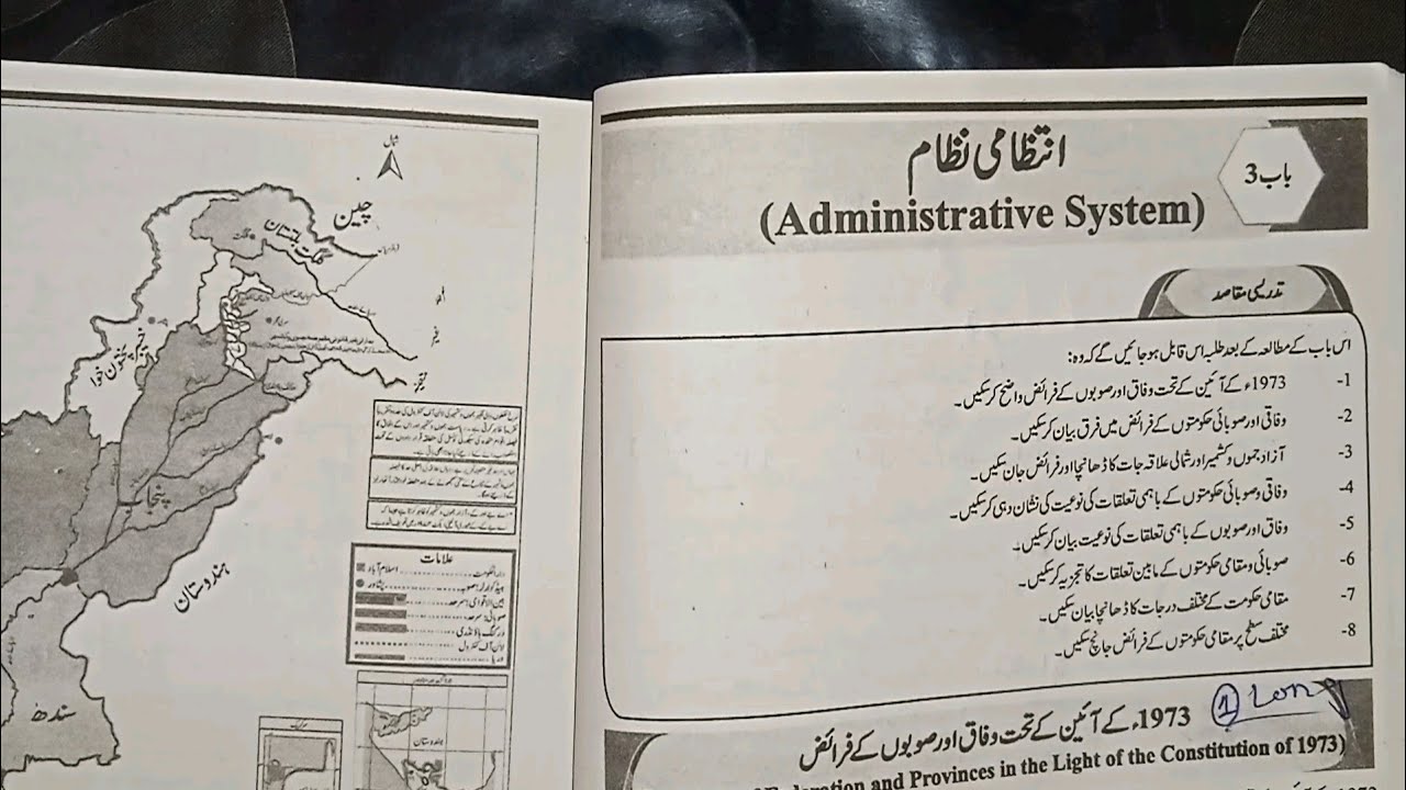 2nd year chapter 3 (انتظامی نظام)pak study book || solution of all exercise|| exercise solution ...