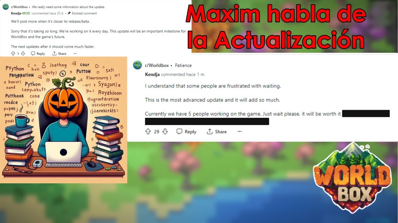 WorldBox Actualización 0.23|| Maxim Karpenko Aclara Dudas En Reddit. - YouTube