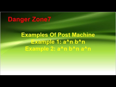 Examples Of Post Machine || Example: a^n b^n || Theory Of Automata ...