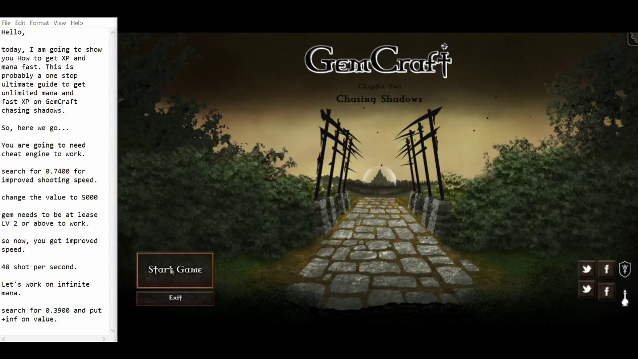 GemCraft Chasing Shadows - the ultimate mana and speed hack guide - YouTube