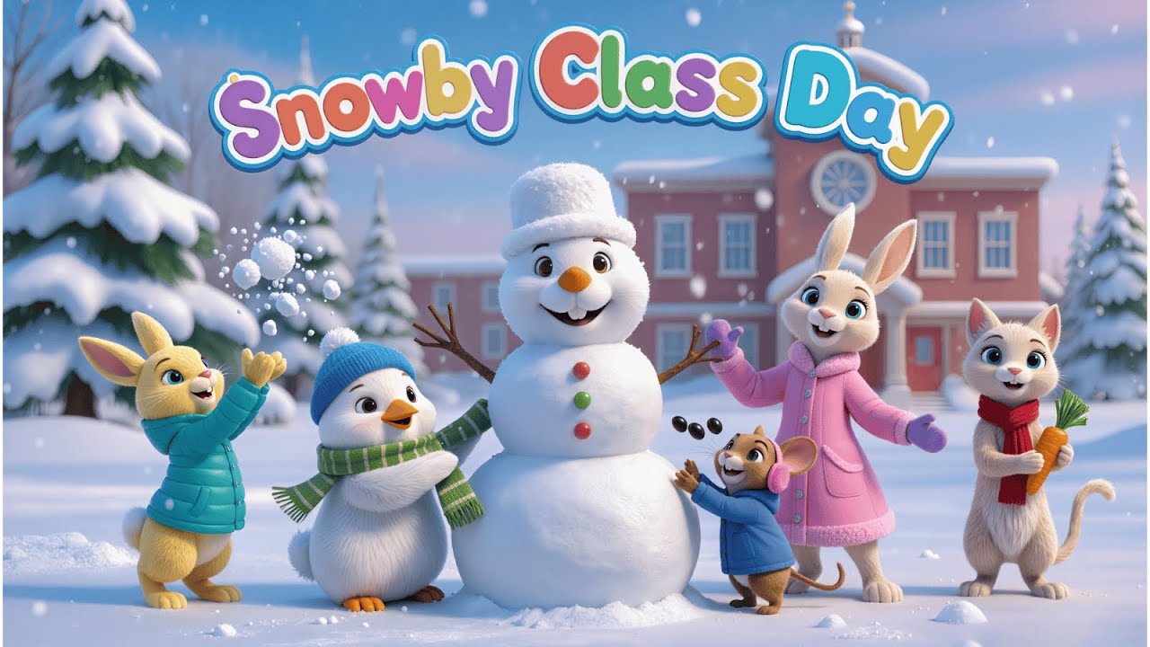 Snowy Class Day ️ | Miss Bunny’s Cozy Winter Lesson - YouTube