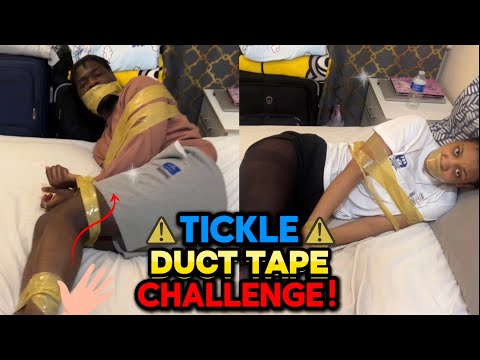 DUCT TAPE TICKLE CHALLENGE 😱 (Tickling) *gone wild*