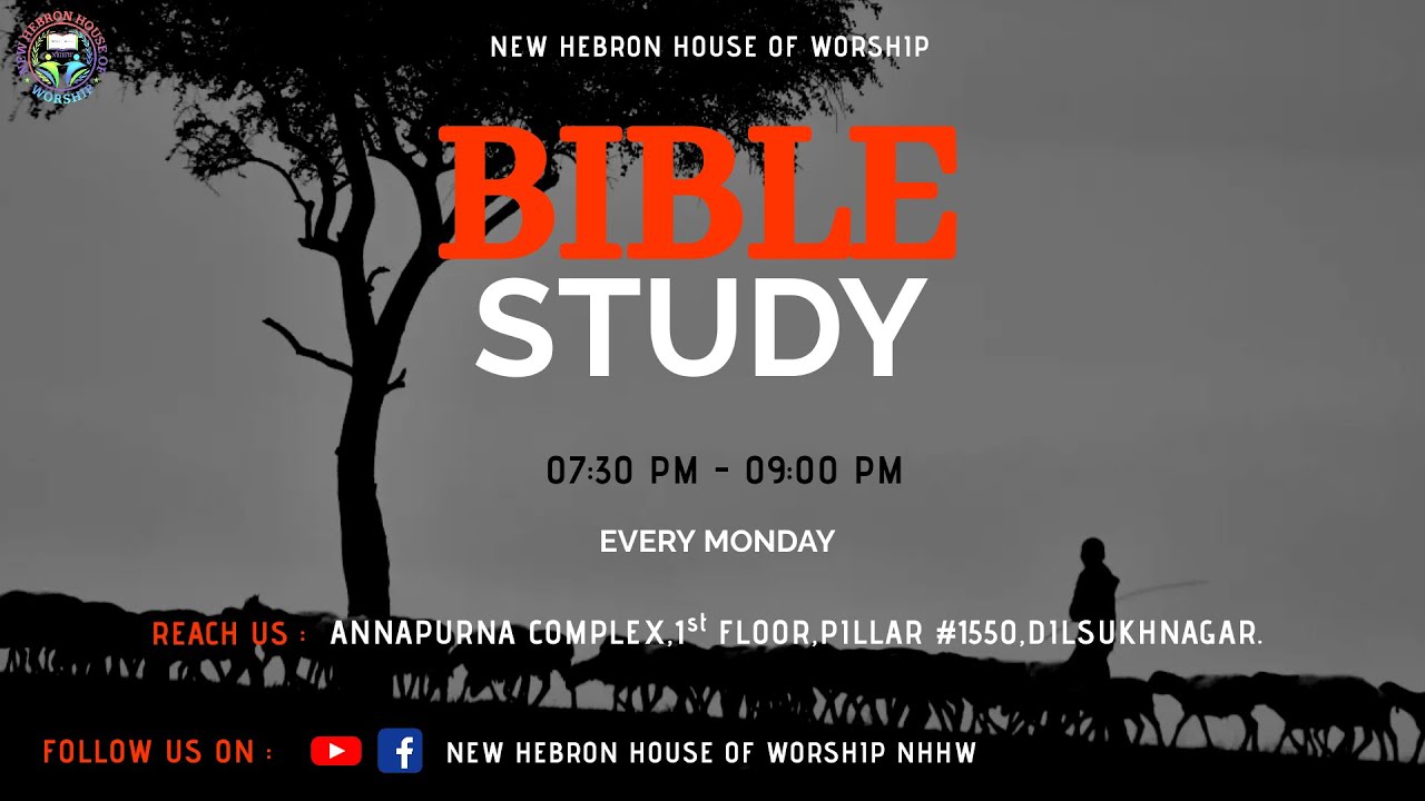BIBLE STUDY SERVICE | 07:30 PM - 09:00 PM | Dt:- 24-06-2024 - YouTube