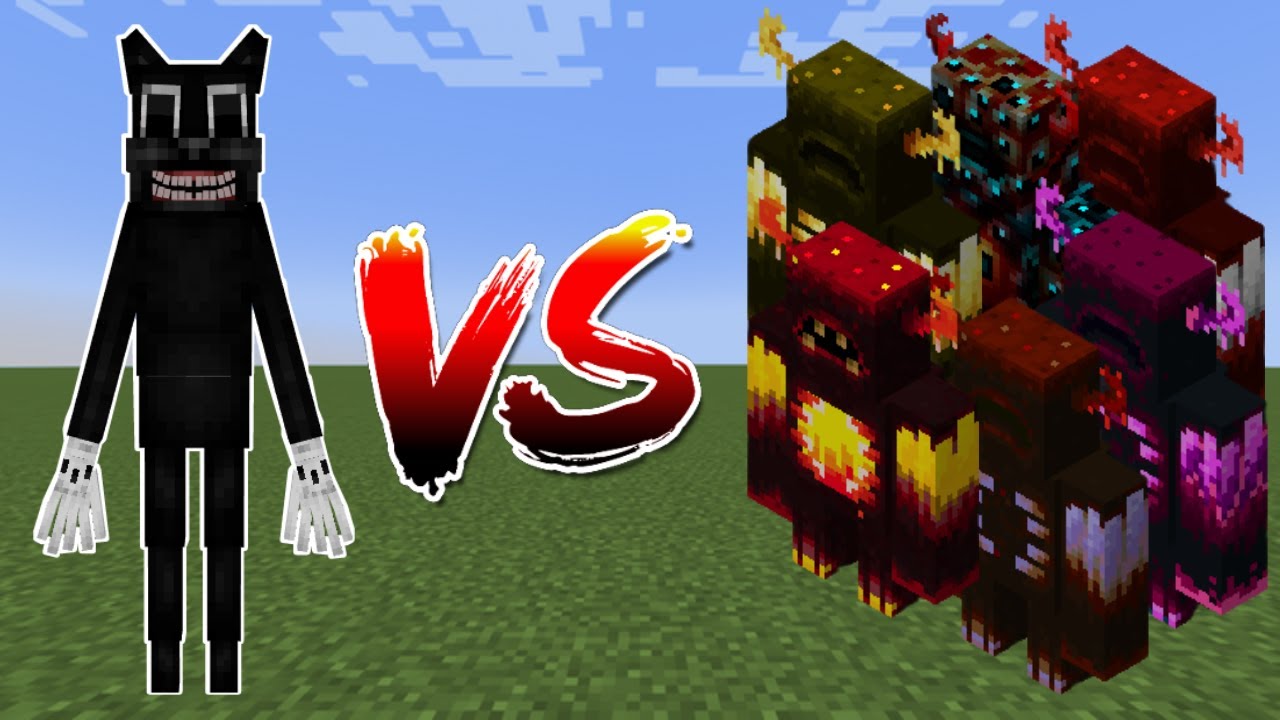 Cartoon Cat vs All Wardens in Minecraft - YouTube