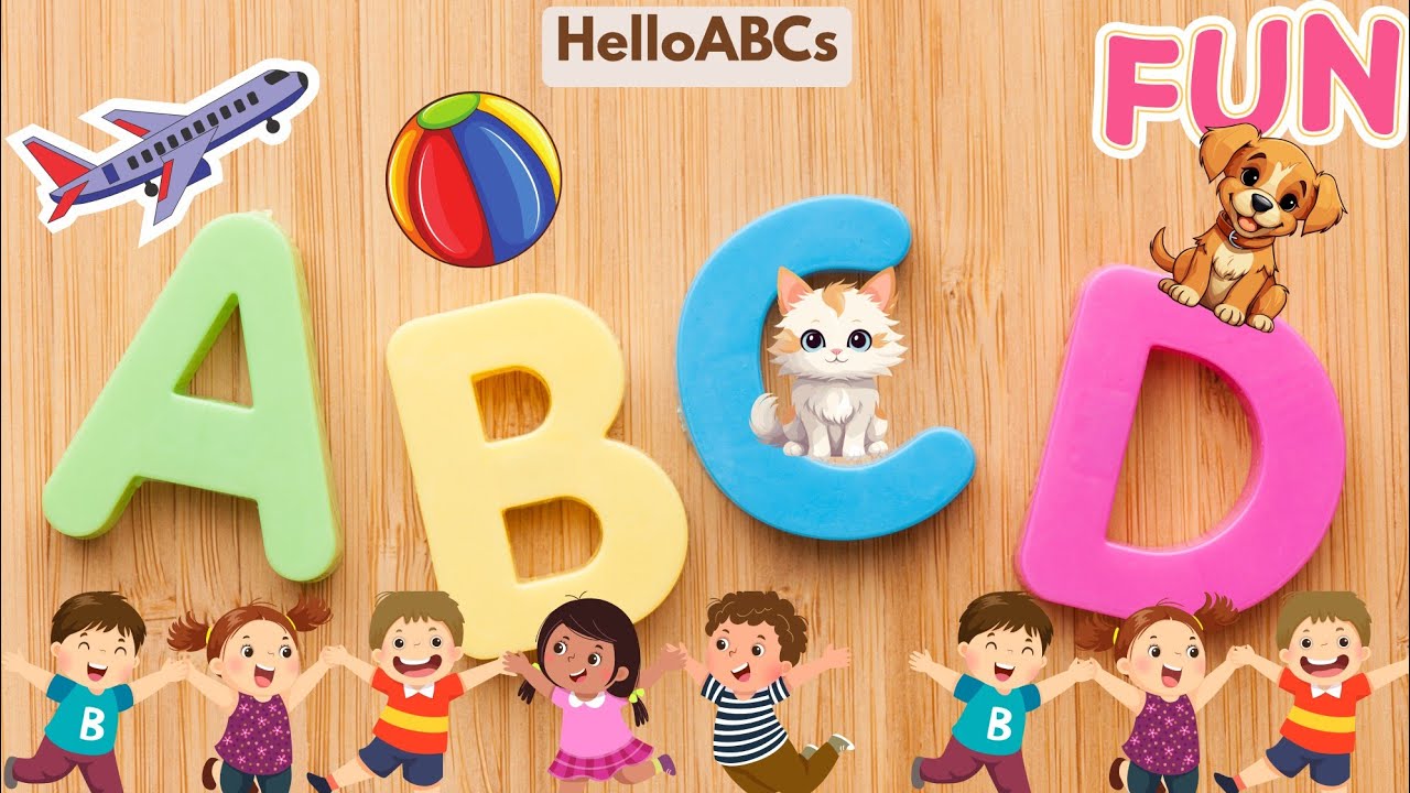 ABC Letters for Kids | Full English Alphabet with Phonics and Easy ...