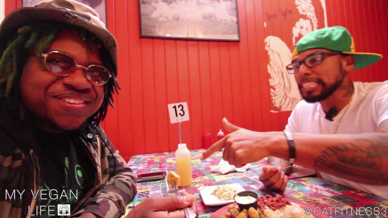 Rapper RichRocka goes Vegan for the day at Souley Vegan See what he ...