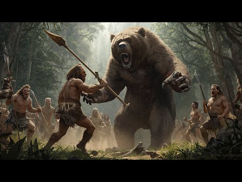 30,000 Years Ago | How Prehistoric Humans Fought Giant Bears, Shared Food & Built Shelters