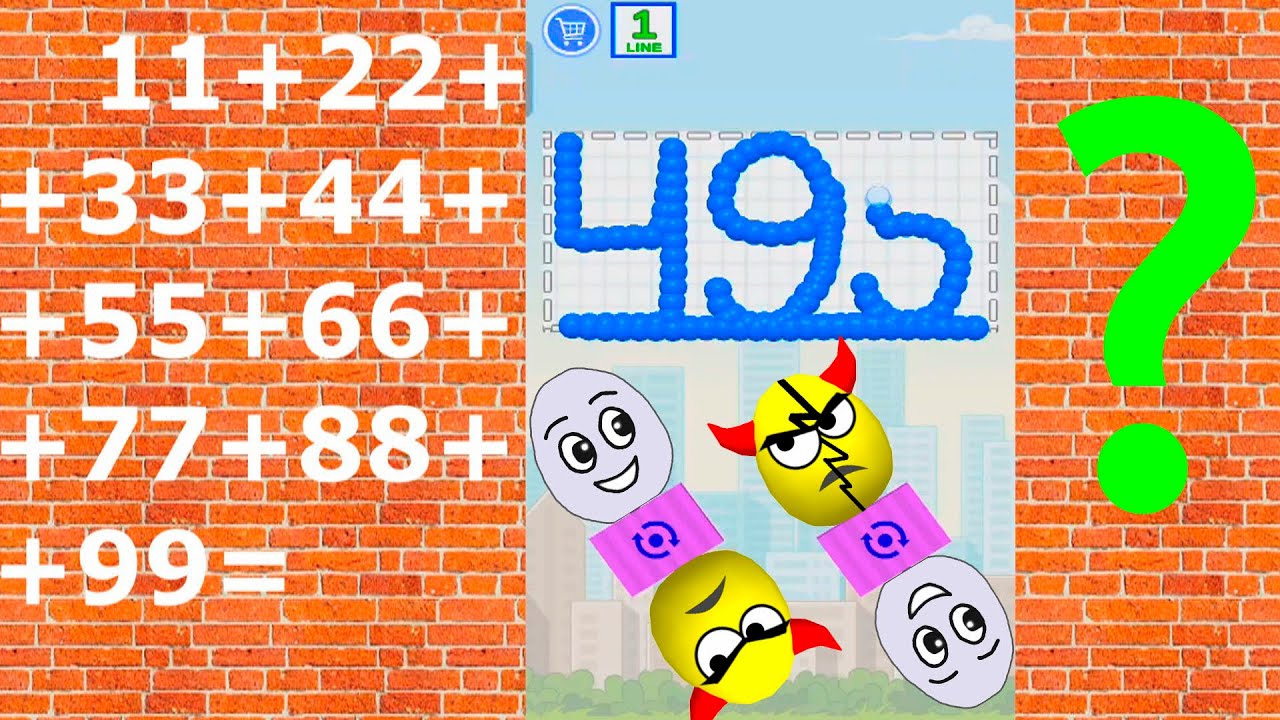 DRAW to SMASH 11+22+33+44+55+66+77+88+99 = - YouTube