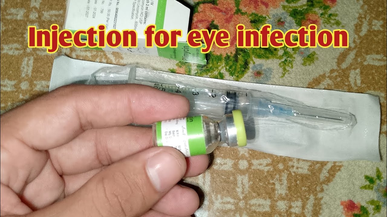 Injection for eye infection. Eye infection in pakistan - YouTube