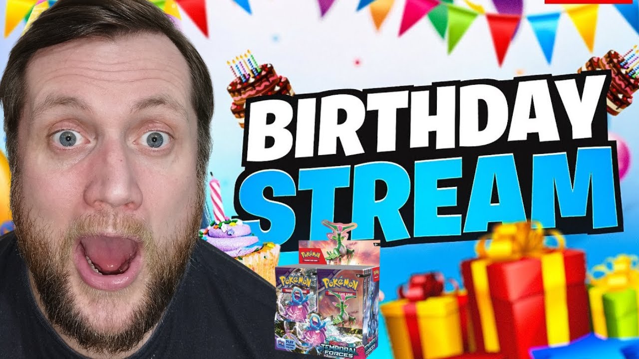 Birthday Stream / Temporal Forces Release Day! #pokemon #temporalforces #livestream - YouTube