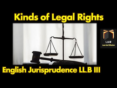 Kinds of Legal Rights || English Jurisprudence - YouTube