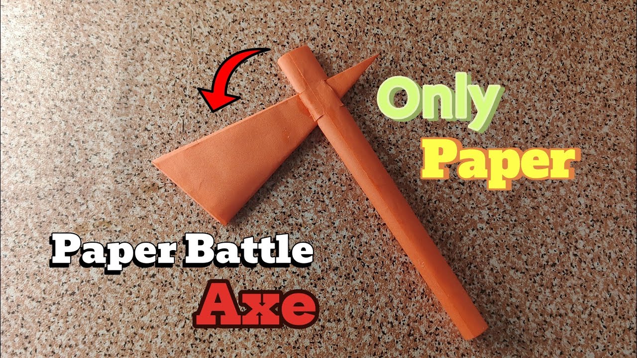 Diy Paper Battle Axe 🪓 - YouTube