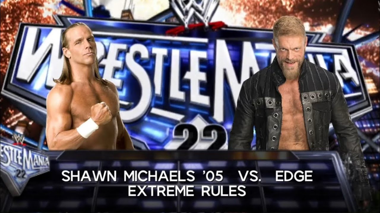 Shawn Michaels Vs Edge Extream Rules #WWE #WWE2K23 - YouTube