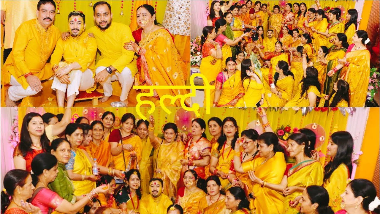 Haldi Ceremony😊Nishant की हल्दी रस्म😍🙌Haldi function Garhwali Culture ...