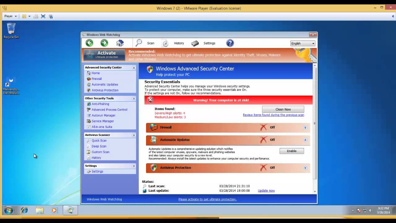 Windows Web Watchdog (Rogue) And Removal - YouTube