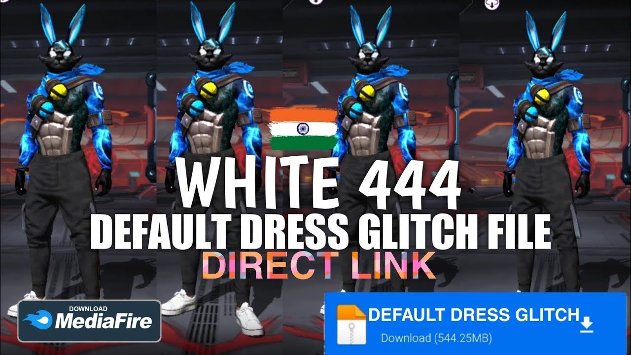 WHITE 444 GLITCH FILE DEFAULT BUNDLES GLITCH FREEFIRE DEFAULT GLITCH ...