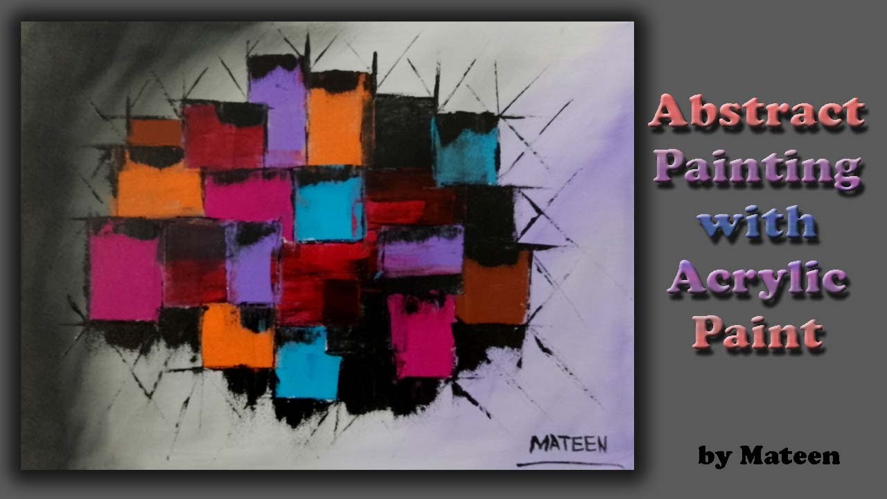 Abstract Painting Tutorial for Beginners | Easy Painting | Step by step ...