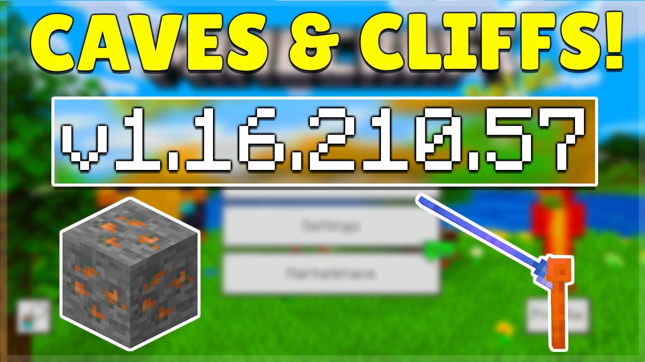 MCPE 1.16.210.57 BETA COPPER ORE ADDED! Minecraft Pocket Edition Caves ...