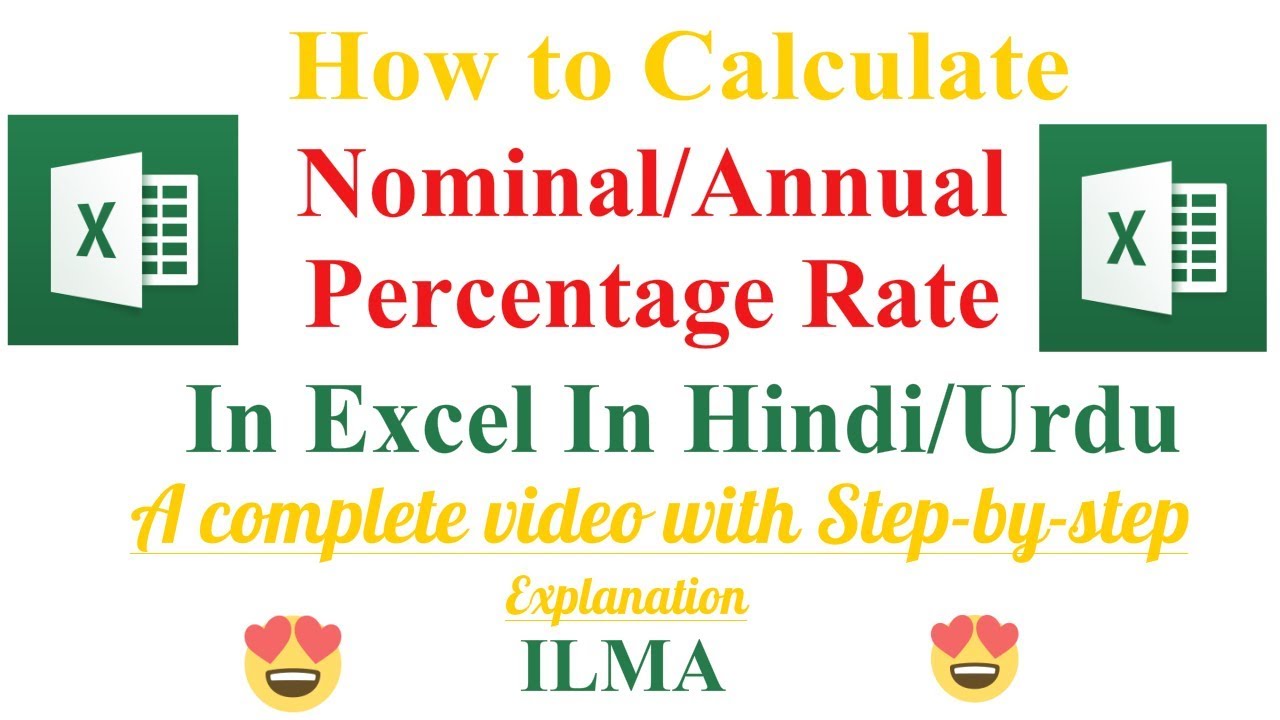 How To Calculate Annual Percentage Rate APR In MS Excel Hindi Nominal Rate In Excel Hindi how-to-calculate-annual-percentage-rate-apr-in-ms-excel-hindi-nominal-rate-in-excel-hindi