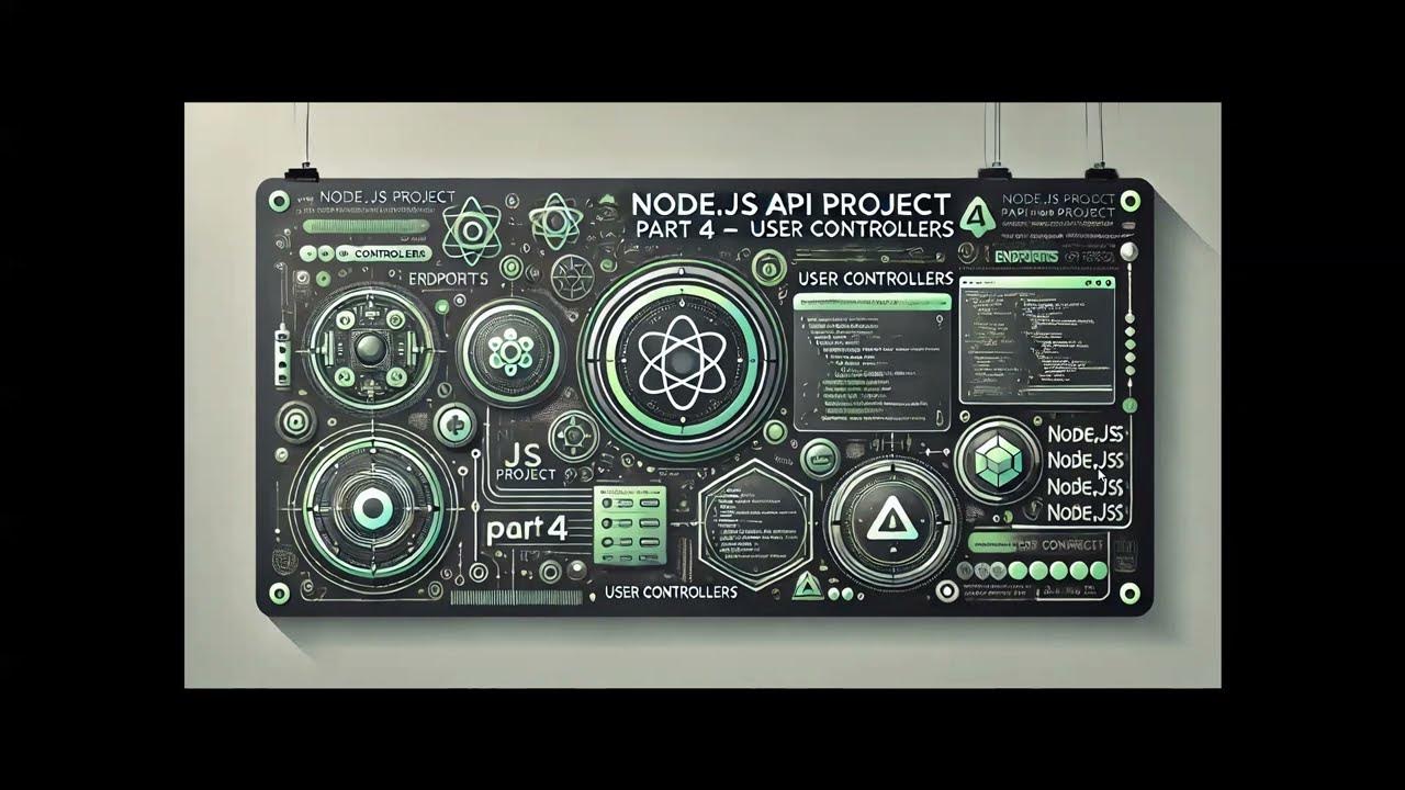 Node js API Project Part 4 User Controllers - YouTube