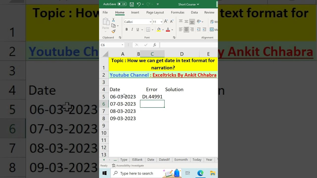 How We Can Get Date In Text Format For Narration YouTube How We Can Get Date In Text Format For Narration YouTube