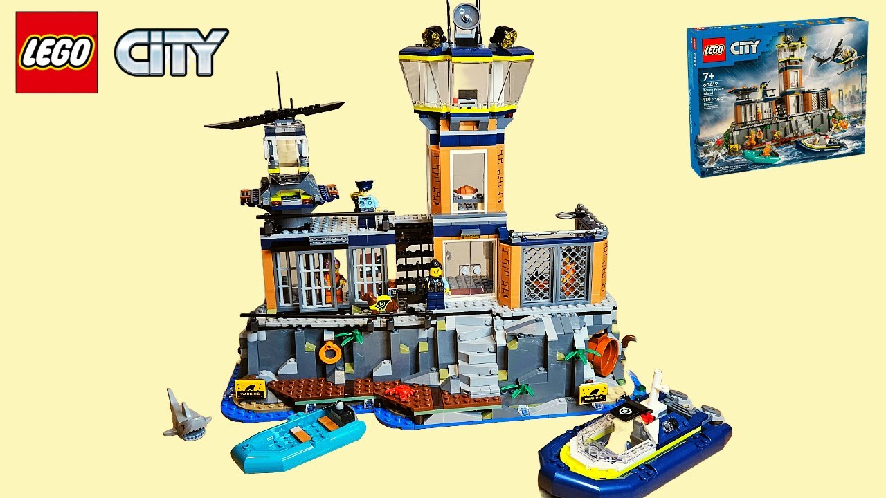 LEGO City Police Prison Island (60419) - Speed Build & Review - YouTube