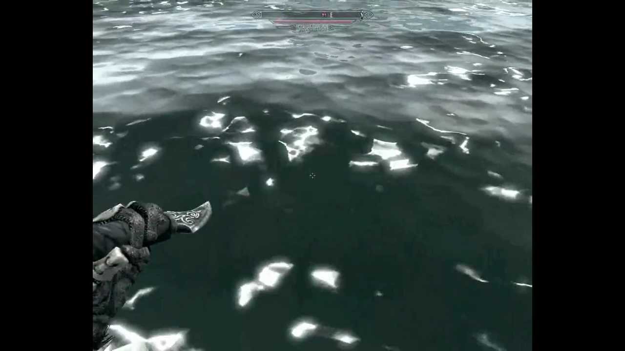Skyrim - How to Kill Slaughterfish - YouTube