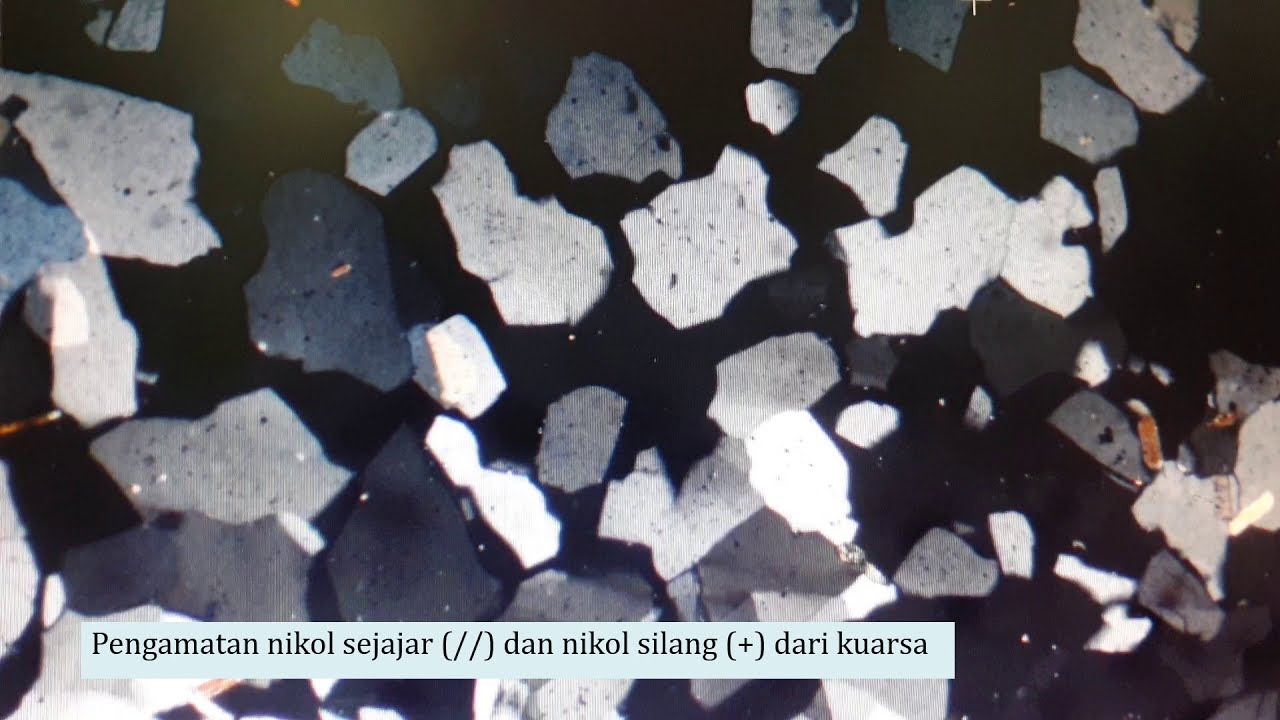 Petrografi sifat optik kuarsa - YouTube