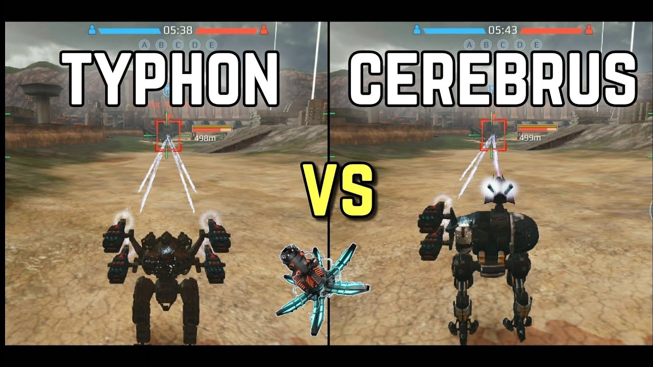 [WR] 💥 New robot Typhoon vs Cerebrus raw comparison War Robots ...