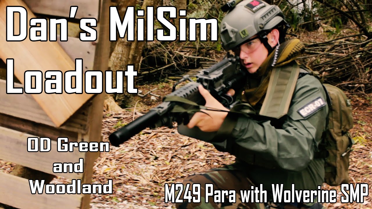 Dan's MilSim Support Gunner Loadout | M249 Para with Wolverine SMP and ...