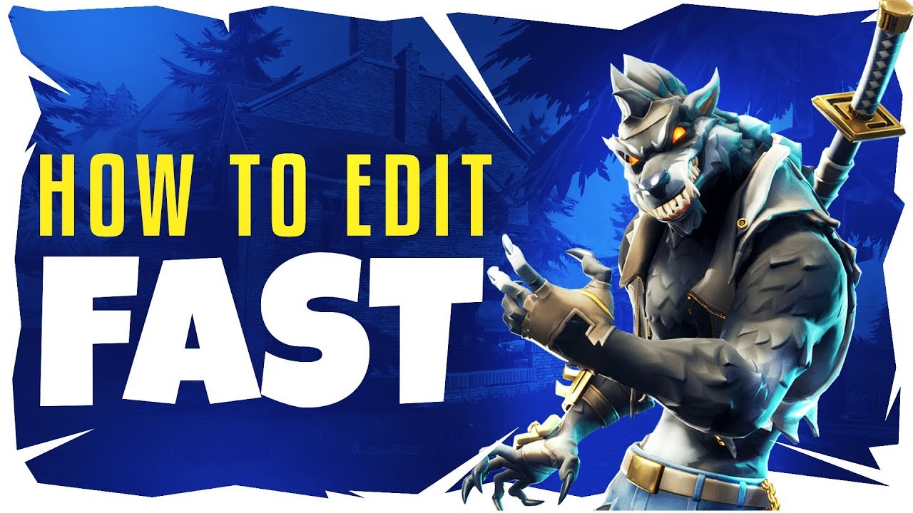 HOW TO EDIT FASTER IN FORTNITE BATTLE ROYALE | Editing Exercise - YouTube
